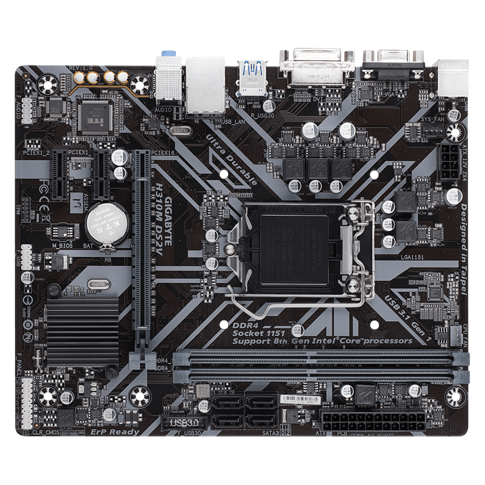 Mainboard SK 1151v2 GIGABYTE H310M-DS2V/S2/D2VX 2.0 Box RENEW ...